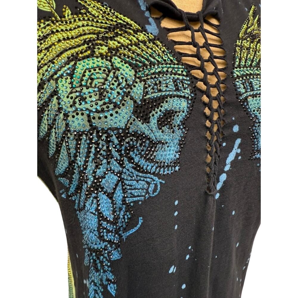 Rare!!!! Black Label "Affliction" Double Skull Rhines… - Gem